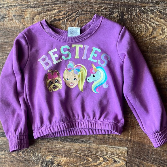 JoJo Siwa | Shirts & Tops | Jojo Siwa Besties Cropped Sweatshirt | Poshmark